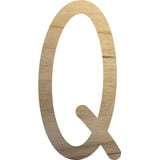 Wooden Letter Craft Q Shape, Paintable 12'' Tall Wood Alphabet DIY ...