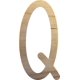 Wooden Letter Craft Q Shape, Paintable 12'' Tall Wood Alphabet DIY ...