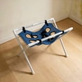 Lazsy Pet Grooming Hammock Leg Cutouts Pet Grooming Rack Metal Nail ...