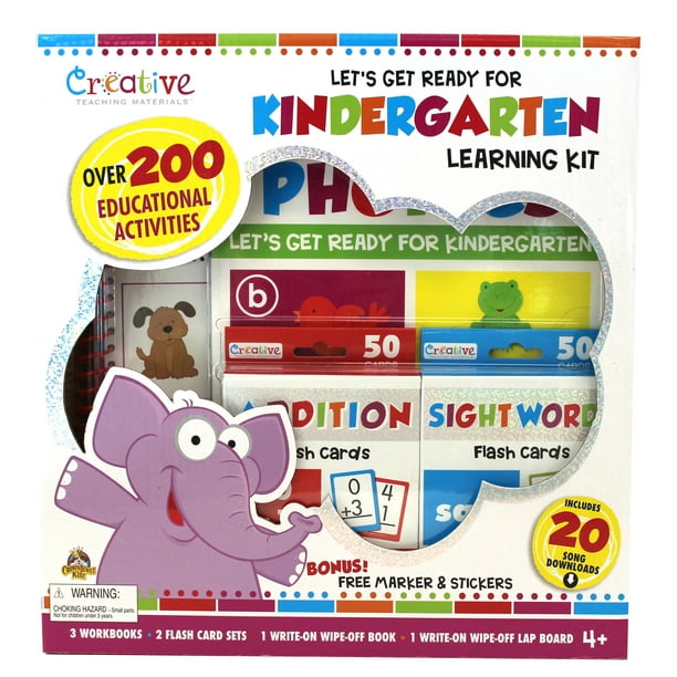 CrownJewlz Let’s Get Ready for Kindergarten Learning Kit, 200 ...