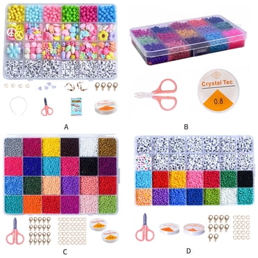 OSNIE DIY Bead Jewelry Making Kit for Kids Girls Creativity Beading Kit ...