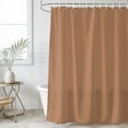 Camel Shower Curtain, Light Brown Solid Background Autumnal Rustic ...