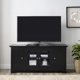 Walker Edison Black Wood TV Stand for TVs Up to 58" - Walmart.com
