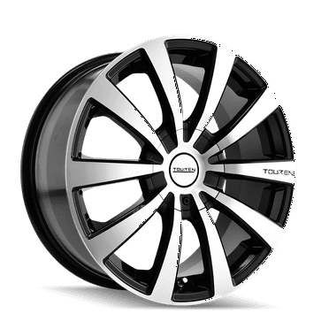 17x8 Touren TR92 Gloss Graphite/Machined Face Wheel 5x112 (35mm ...