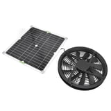 Amonsee 12V 100W Solar Powered Window Vent Cooling Fan for Greenhouse ...