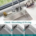 2pcs Oval Carved Drying Mat for Sink Faucet - Absorbent Kitchen Sink ...