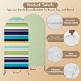 6.6FT Arch Backdrop Covers, Blue Yellow Green Striped Wedding Arch ...