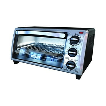 BLACK+DECKER 4-Slice Toaster Oven, Stainless Steel, TO1705SB - Walmart.com