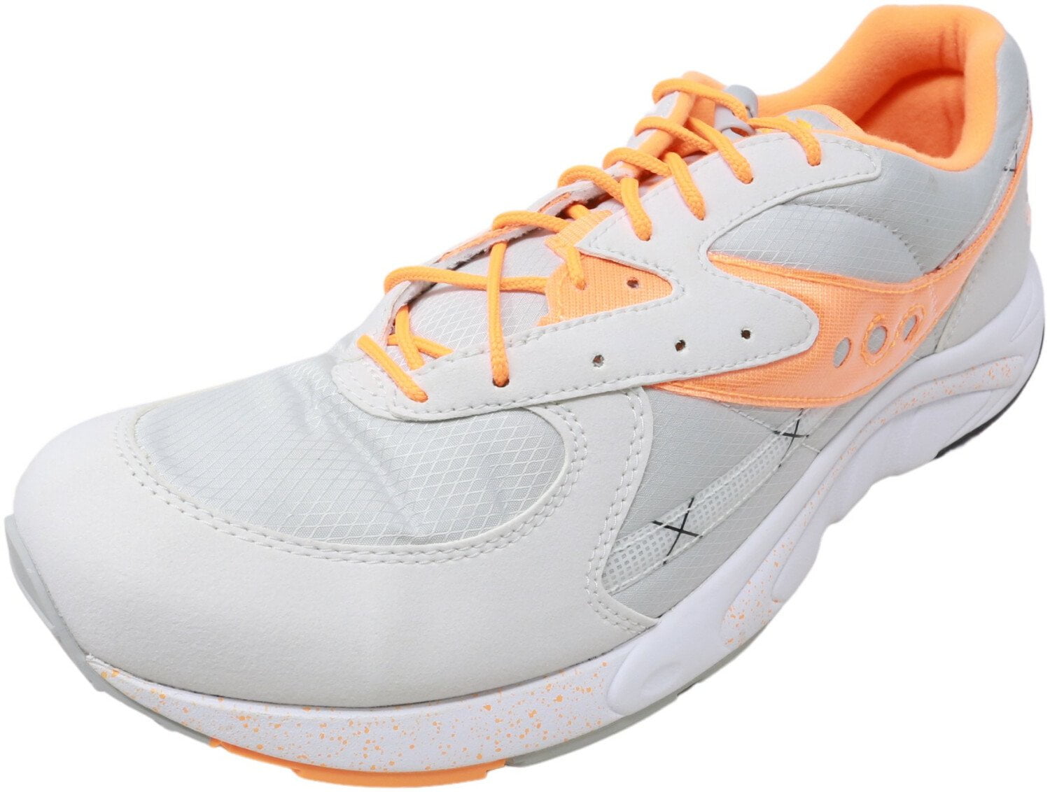 Saucony Men's Aya White / Grey Orange Ankle-High Training Shoes - 8M ...