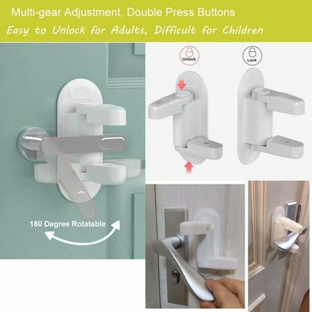 Door Handle Child Proof Door Lever Lock Child Safety Door Locks for ...