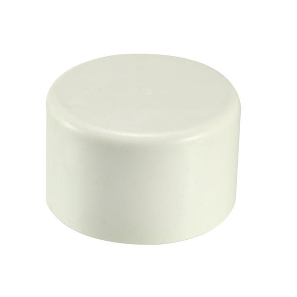 50mm PVC Pipe Cap Fitting, Slip End Caps DWV(Drain Waste Vent) White 2 ...