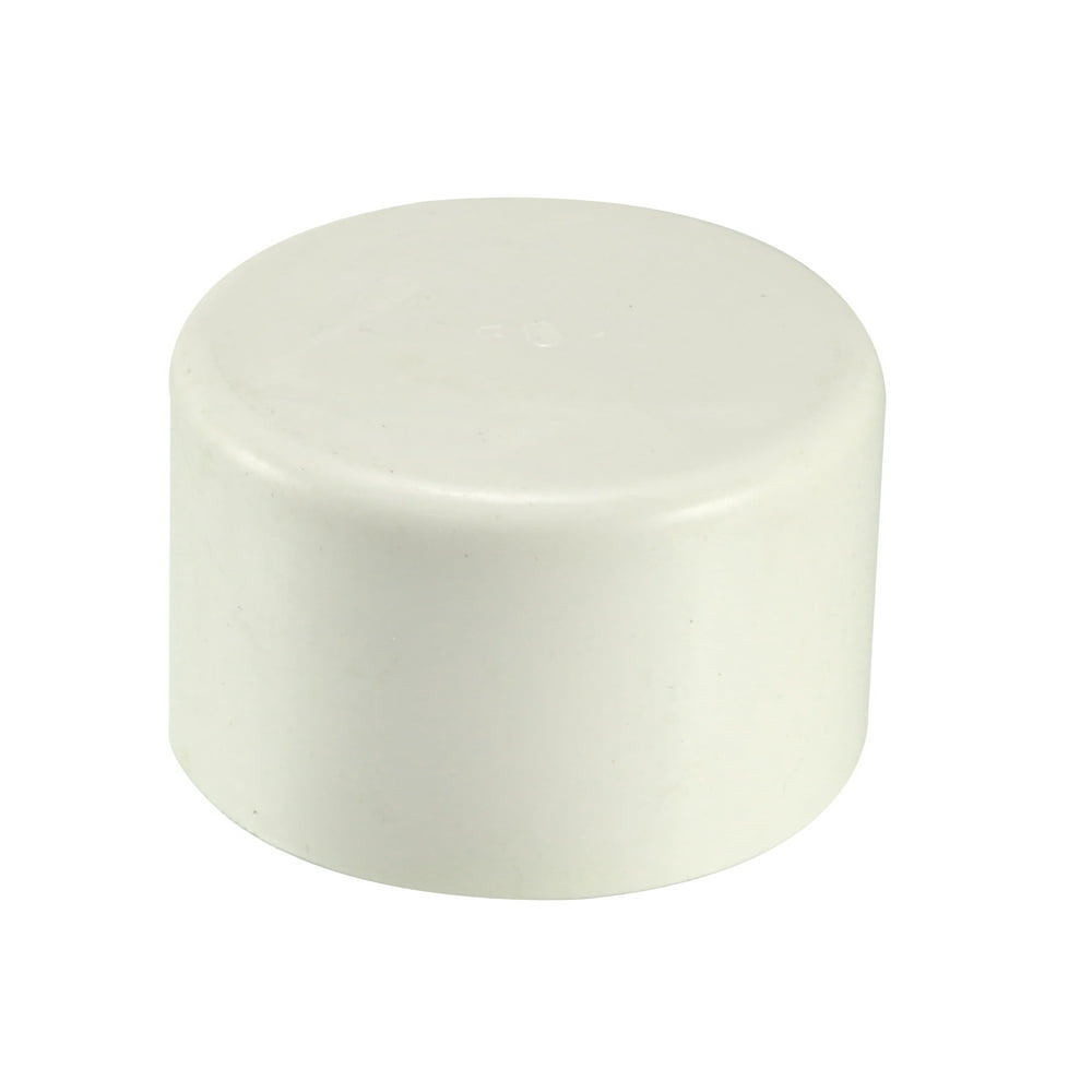 50mm PVC Pipe Cap Fitting, Slip End Caps DWV(Drain Waste Vent) White 4 ...