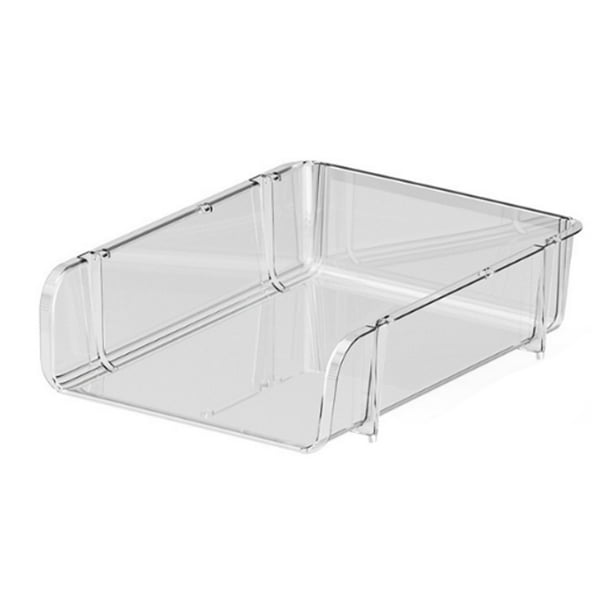 Office Organization and Storage, Clear PET Letter Tray Desk Organizer ...
