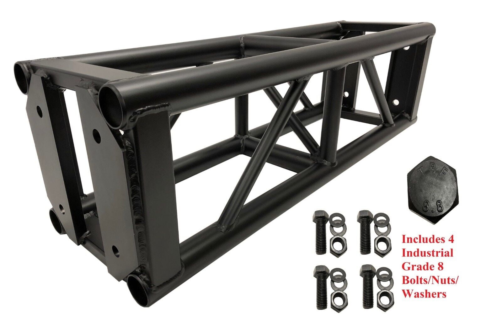 Cedarslink Black 3.28ft 1 Meter Bolt Aluminum 11.81" Box Square Trussing Truss - Walmart.com
