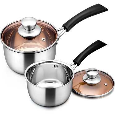 Tri-Ply Clad 3 Qt Covered Stainless Steel Sauce Pan - Walmart.com