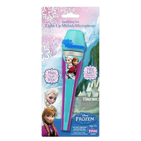Disney Frozen Elsa Anna Light Up Let It Go Melody Microphone | Walmart ...