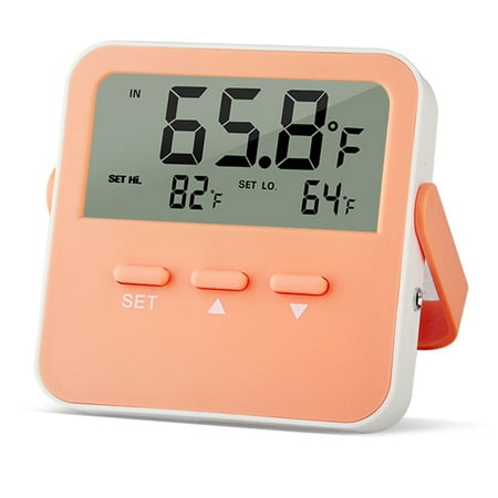 Labymos High & Low Temperature Alarms Thermometer Indoor Thermometer with High and Low Alarm ...