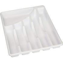 Sterilite 6 Compartment Plastic Cutlery Tray - Silverware Storage ...