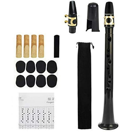 Mini Pocket Saxophone, Portable Small Sax with 4 Reeds, 8 Dental Pad ...