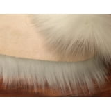 Soho Luxurious Faux Bearskin Pelt White Shag Area Rug - Walmart.com