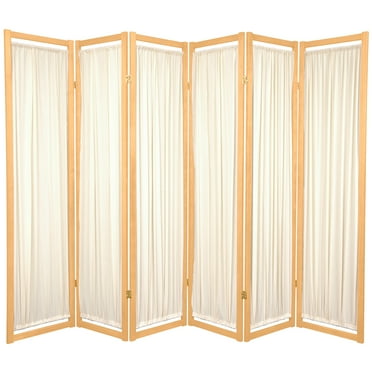 Oriental Furniture 6 Ft Tall Helsinki Shoji Screen, rosewood, 6 panel ...