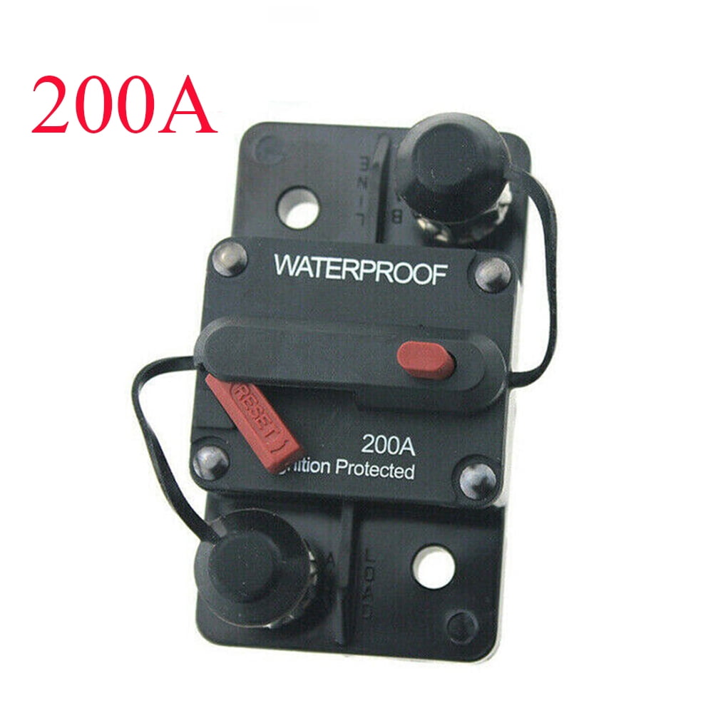 12V 24V DC 200A High AMP Thermal Trip Circuit Breaker Dual Battery ...