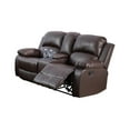 "PonLiving Furniture Sonja 18"" Manual Rocker Reclining Loveseat in ...