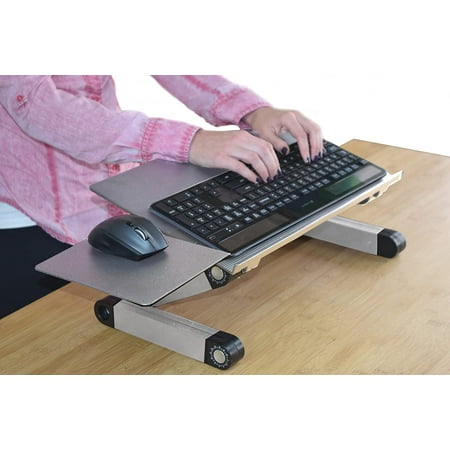 axGear WorkEZ Keyboard and Mouse Tray ergonomic adjustable height angle ...