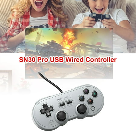 Coiry 8Bitdo SN30 Pro USB Wired Controller for Switch PC Steam Vibration Game Joystick | Walmart ...