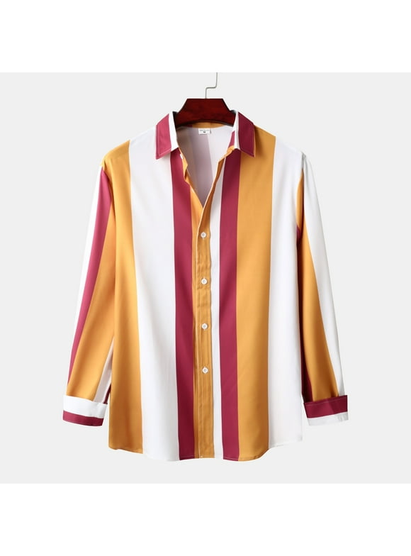 Orange Striped Shirts