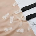 200PCS Plastic Garter Clips Grip Tranparent Garters End Buckle ...
