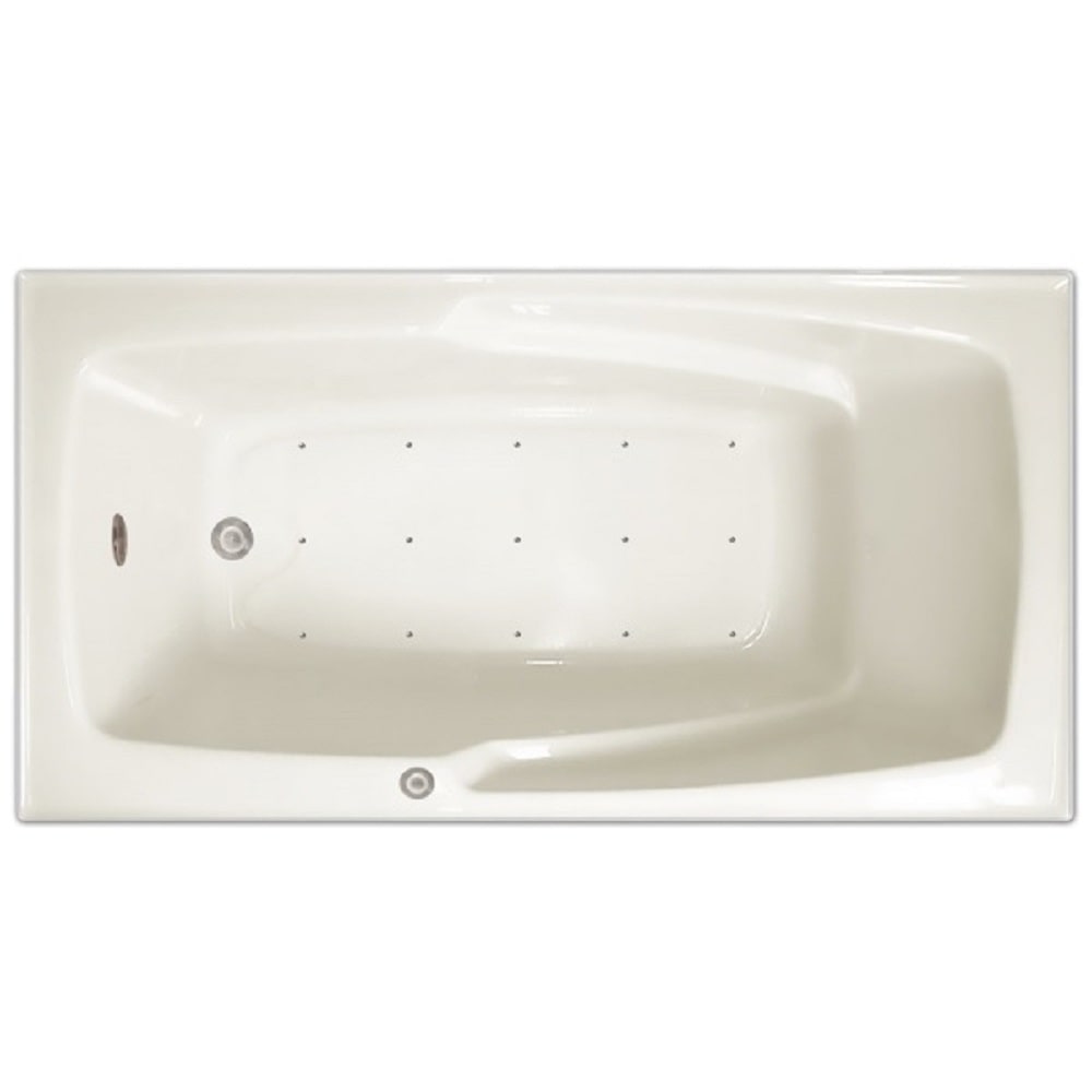 Signature Bath White Acrylic 60-inch x 32-inch x 17.5-inch Drop-in Air ...