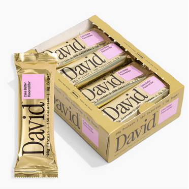 David High Protein Bars, Cinnamon Roll Flavor, 28g of Protein, 150 ...