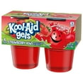 Shop Kool-Aid Gels Strawberry Kiwi Jell-O Gelatin Snacks, 4 Ct Cups ...