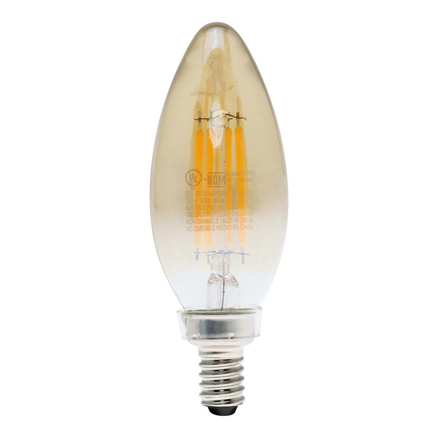 Foco Led Vela Ecosmart Ámbar E12 3 Pack | Walmart en línea