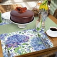 CounterArt Beautiful Hydrangea Washable Reversible Plastic Placemats ...