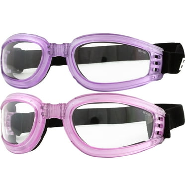2 Pairs of Birdz Eyewear Boogie Motorcycle Ski Skydiving Goggles Clear ...