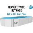 SmartLine 18' x 33' Oval Manor Liner for Esther Williams/Johnny ...