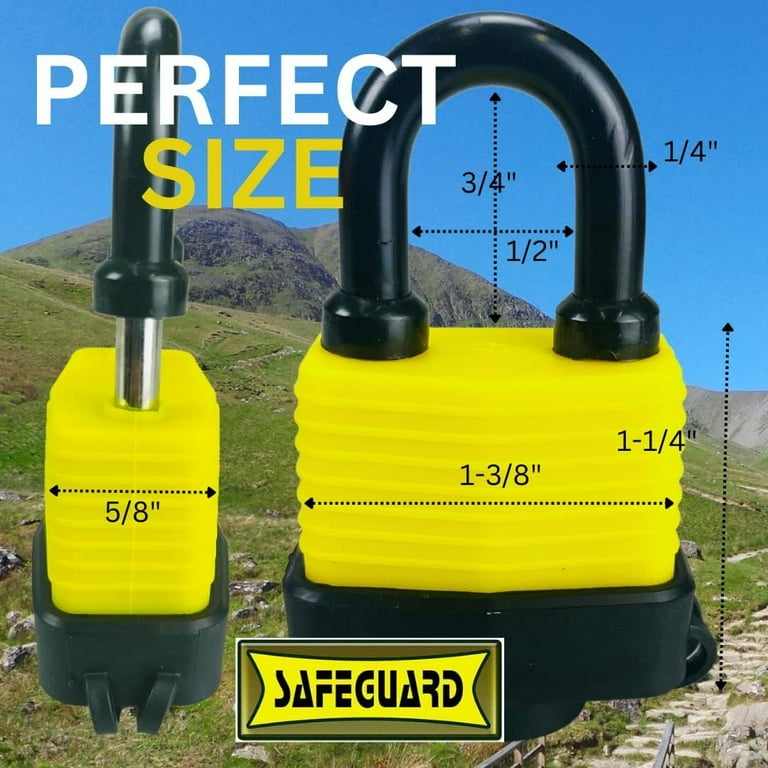 Hidden Shackle Padlock - Trailer Door Lock, Van Door Lock, Shipping