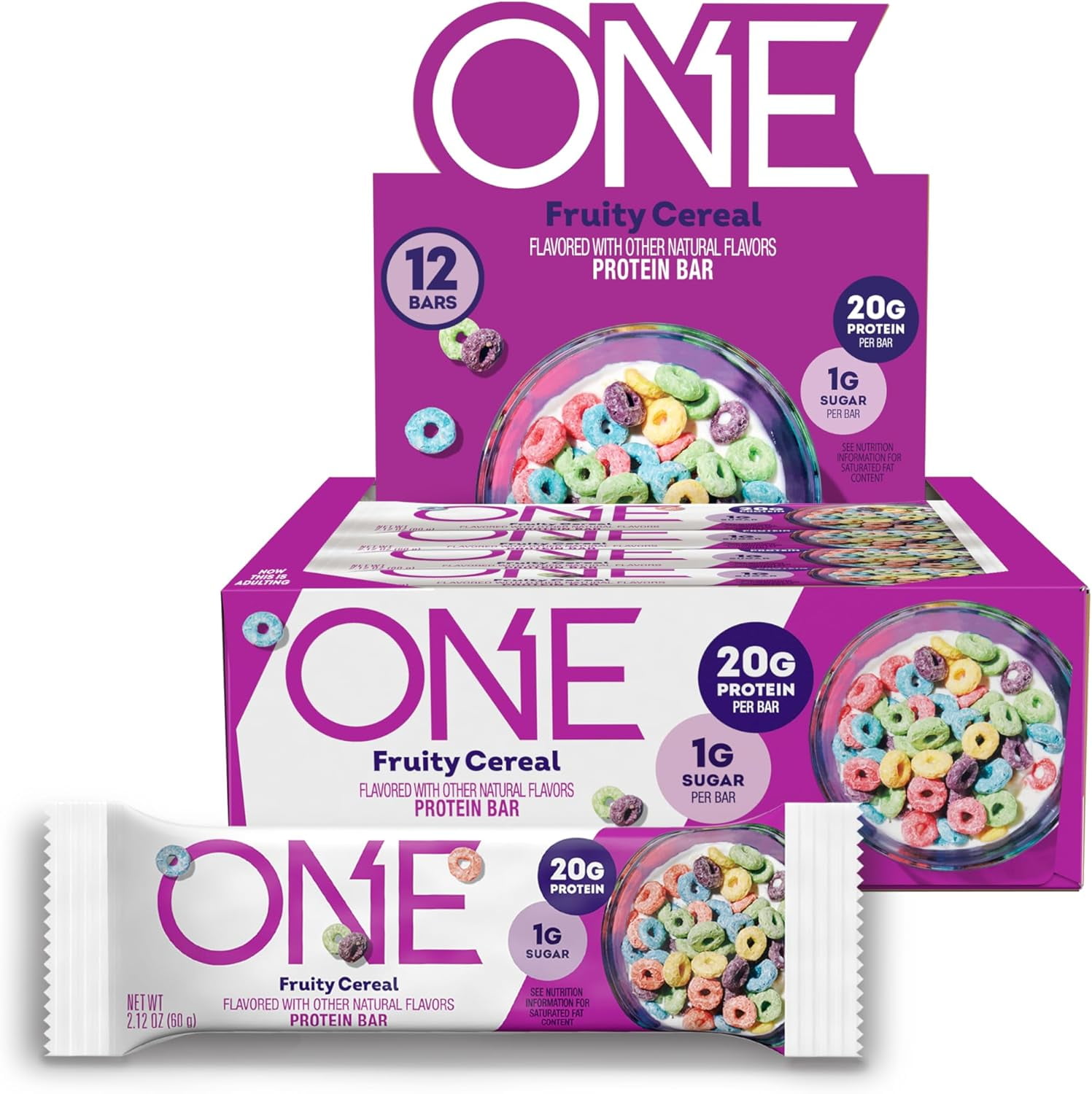One Barras de proteína sabor Fruity cereal 720g | Bodega Aurrera en línea