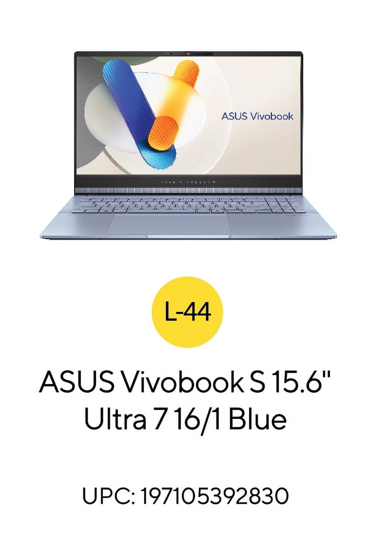ASUS Vivobook S 15.6'' 3K OLED Laptop, Intel Core Ultra 7 ASUS Vivobook S 15.6'' 3K OLED Laptop, Intel Core Ultra 7