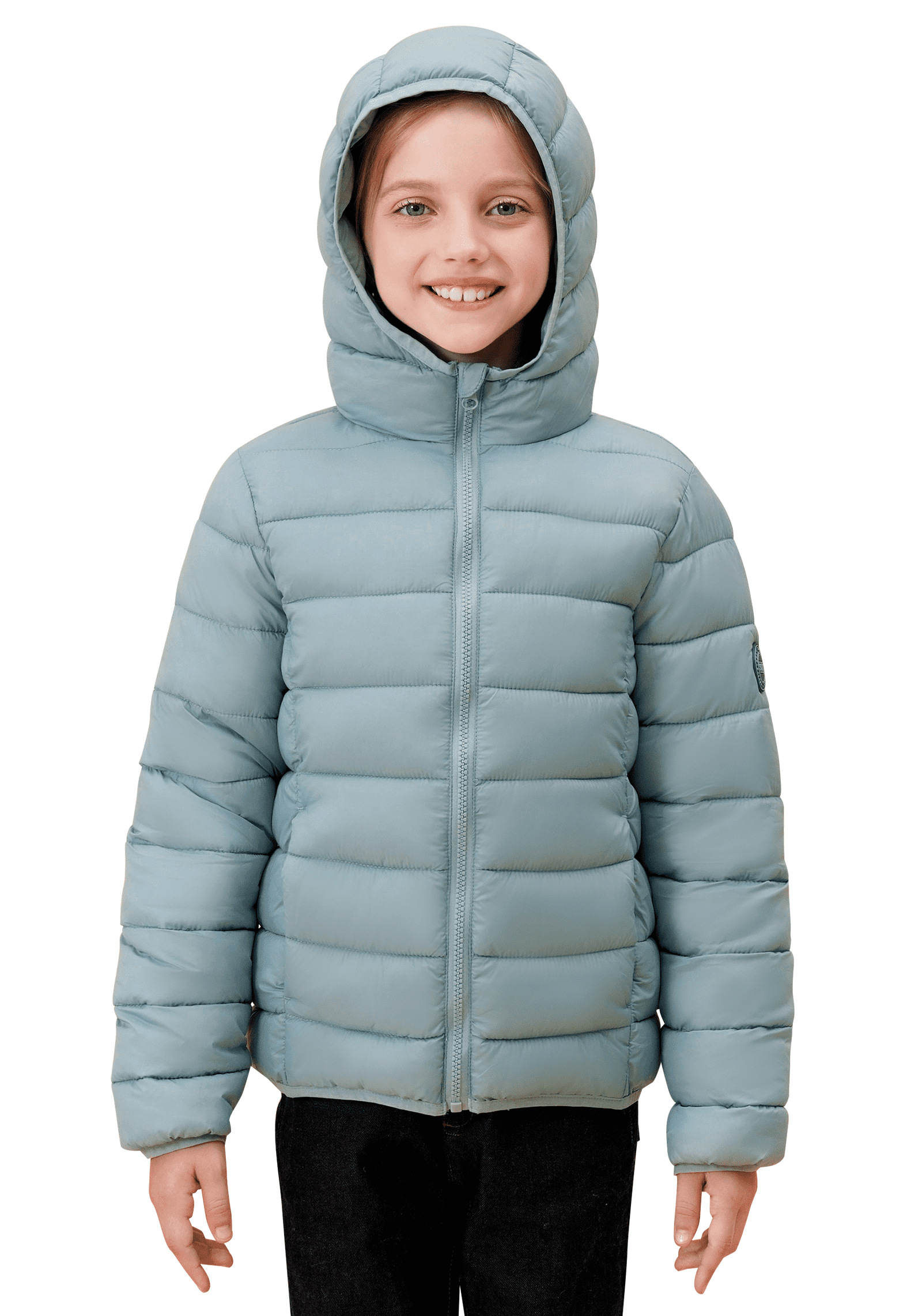 SOLOCOTE Girls Boys Winter Coats, Kids Lightweight Water-Resistant ...