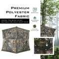 LINJH 3 Person Portable Hunting Blind Pop-Up Ground Blind w/Tie-downs ...