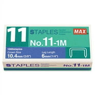 MAX HD-50DF STANDARD 5000pk 1/4" STAPLES - 5,000 page yield - Walmart.com