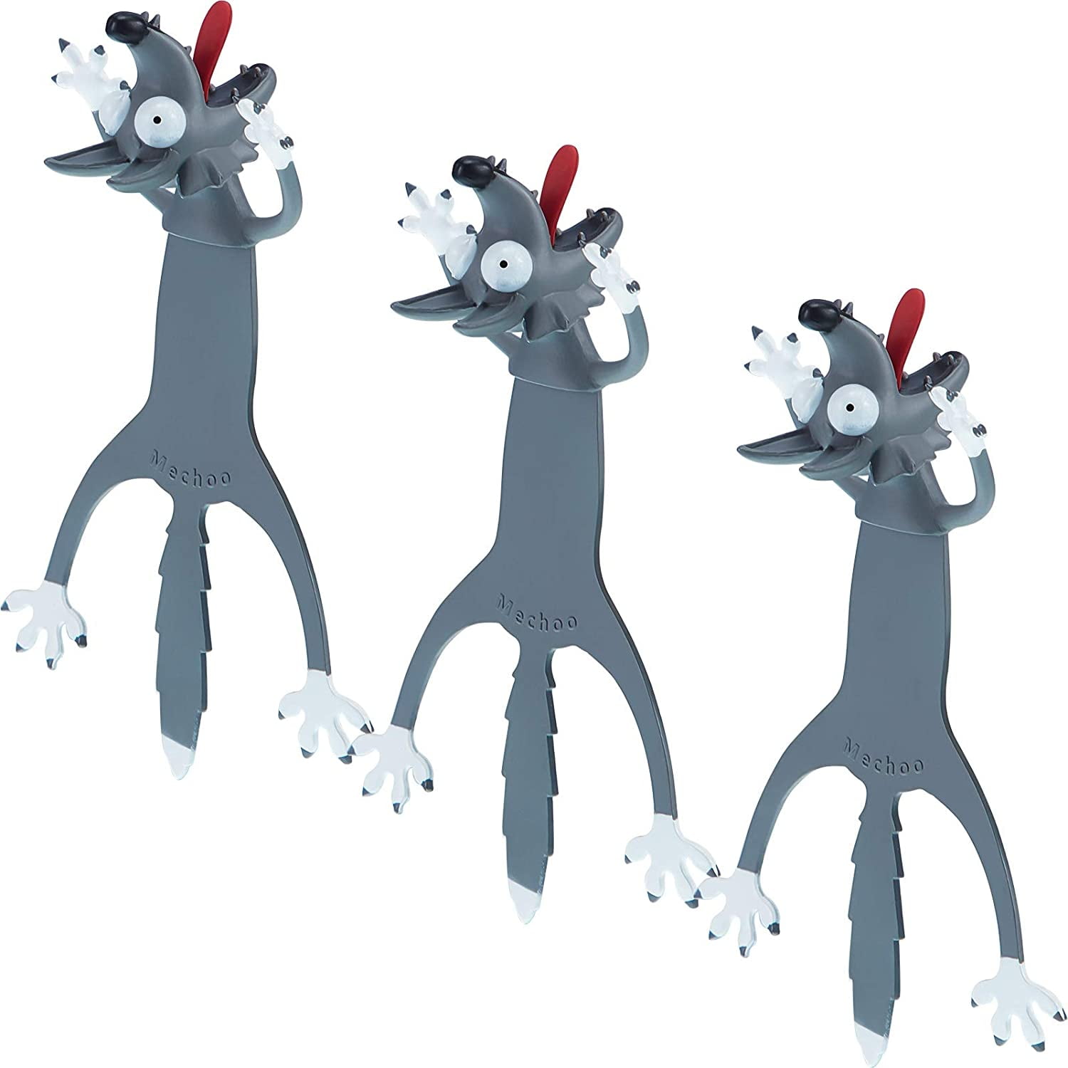 3 Pieces 3D Cartoon Animal Bookmark PVC Animal Bookmark Ouch Bookmarks ...