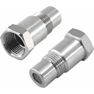 2Pcs Car Exhaust Fitting Connector, M18x1.5 Thread Adapter, Stainless ...