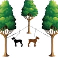 100FT Dog Trolley Runner Cable for 2 Dogs, Tie Out Cable for Small ...