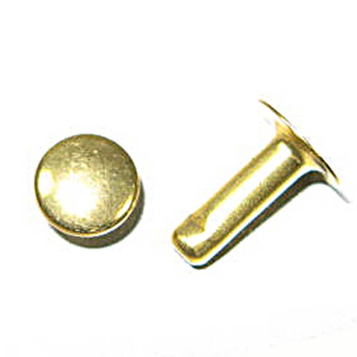 Rapid Rivets Medium 7mm Cap 10mm Post Gilt - Walmart.com