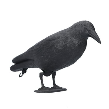 Navaris Crow Decoy - Fake Black Crow Decoy for Attracting Crows ...