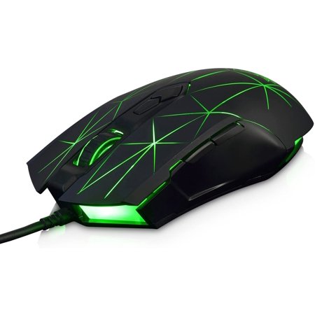 Gaming Mouse, Programmable 7 Buttons, Ergonomic LED Backlit USB Gamer ...